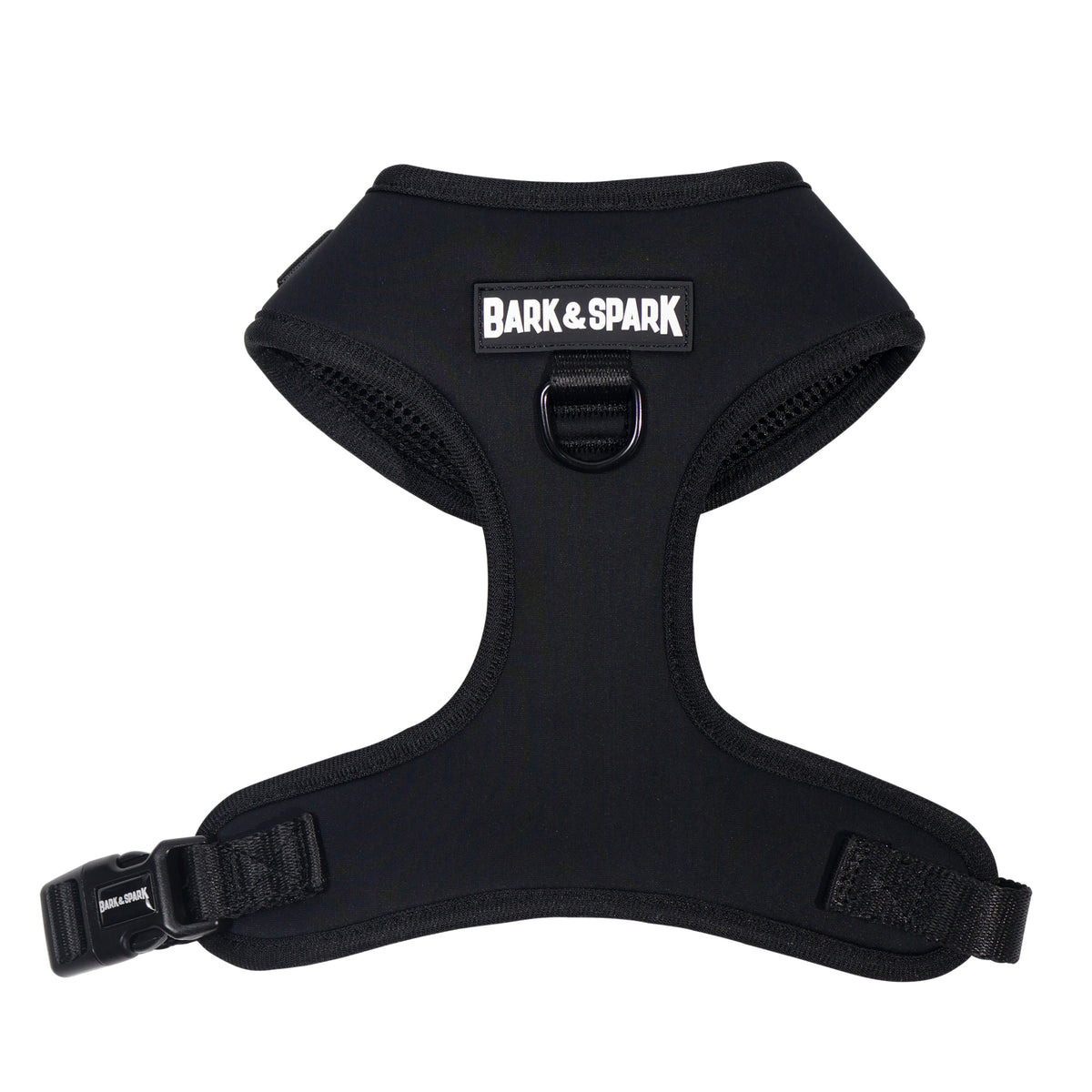 Adjustable Dog Harness - Spandex Black – Bark and Spark